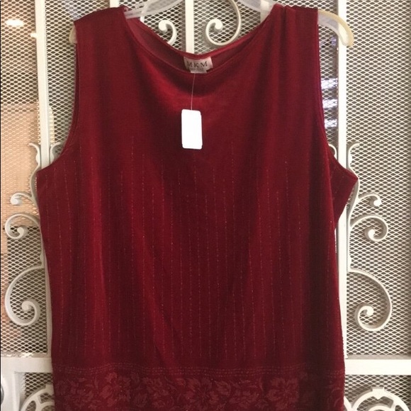 MKM Designs | Tops | Velvet Sleeveless Top | Poshmark
